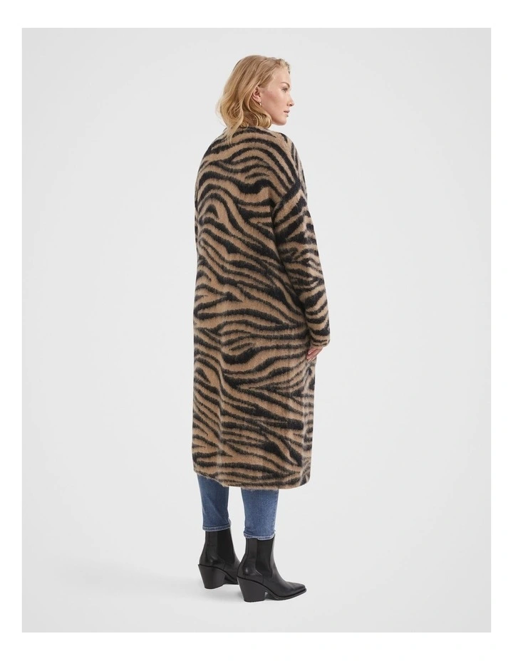Commonry The Mohair Blend Tiger Cardigan in Yellow | MYER