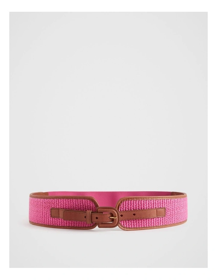 Commonry The Textured Waist Belt in Hot Pink | MYER