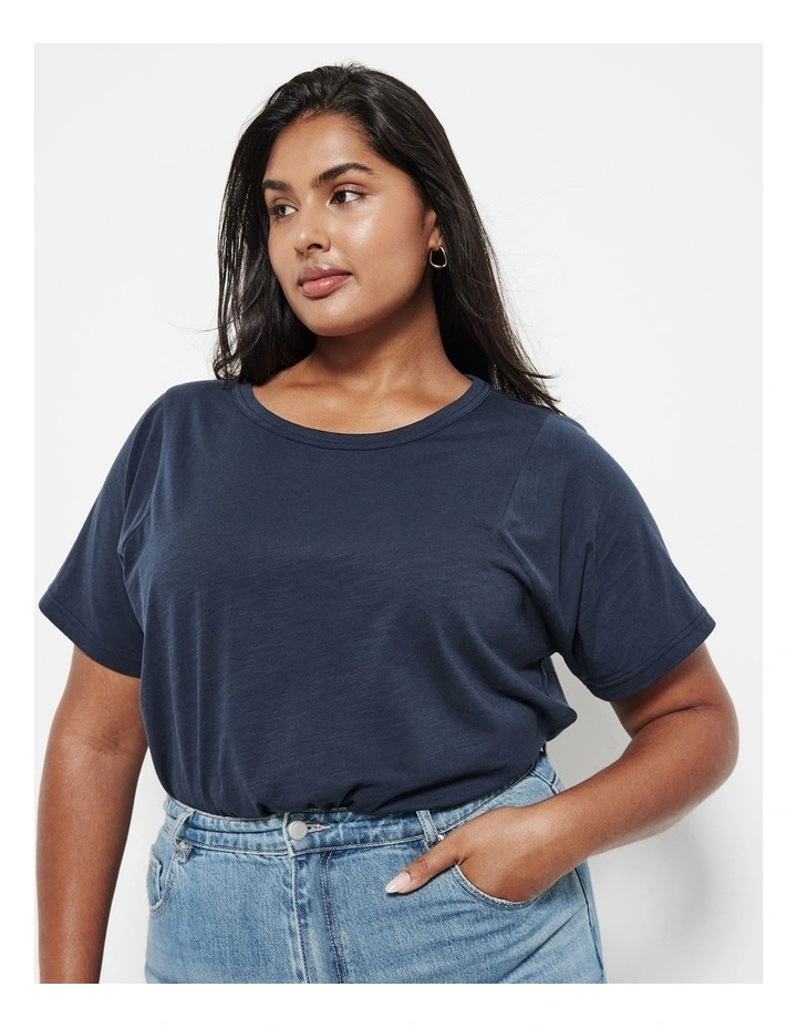 Commonry The Slouchy Tee In French Navy | MYER