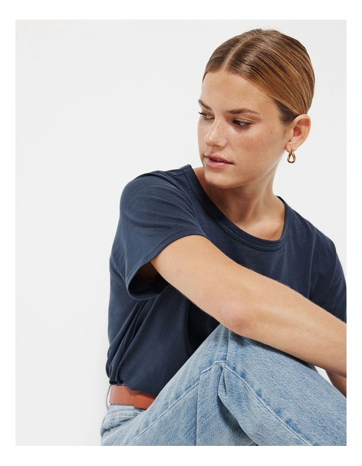 Commonry The Slouchy Tee In French Navy | MYER
