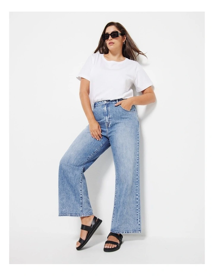 Commonry The Wide Leg Jean in Mid Vintage Wash | MYER