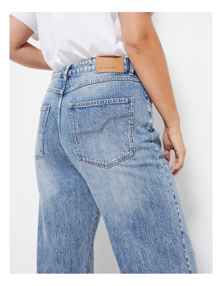 Commonry The Wide Leg Jean in Mid Vintage Wash | MYER