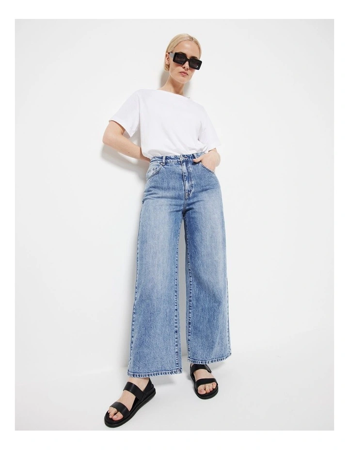 Commonry The Wide Leg Jean in Mid Vintage Wash | MYER
