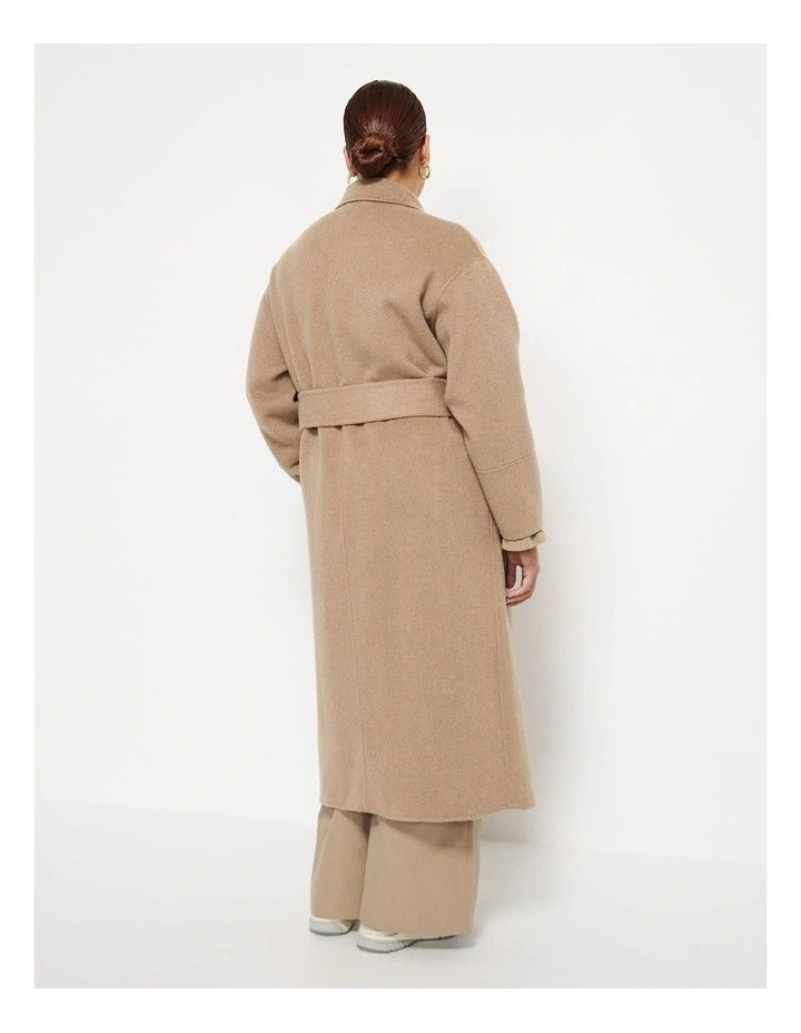 Commonry Double Breasted Wool Coat in Camel | MYER