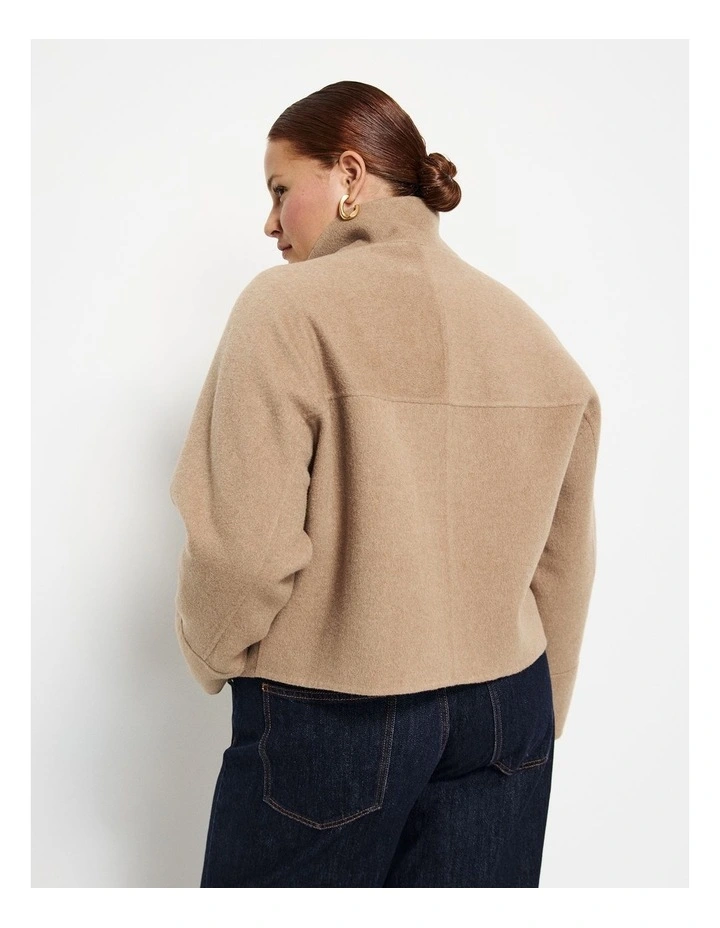 Commonry Wool Blend Coat In Camel | MYER