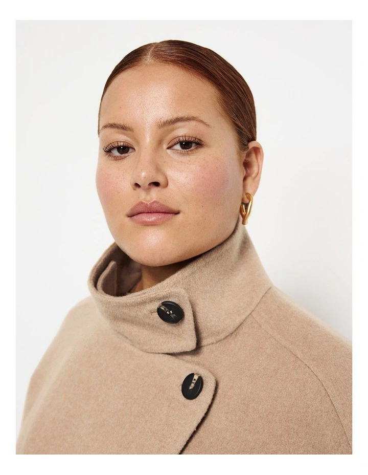 Commonry Wool Blend Coat in Camel | MYER
