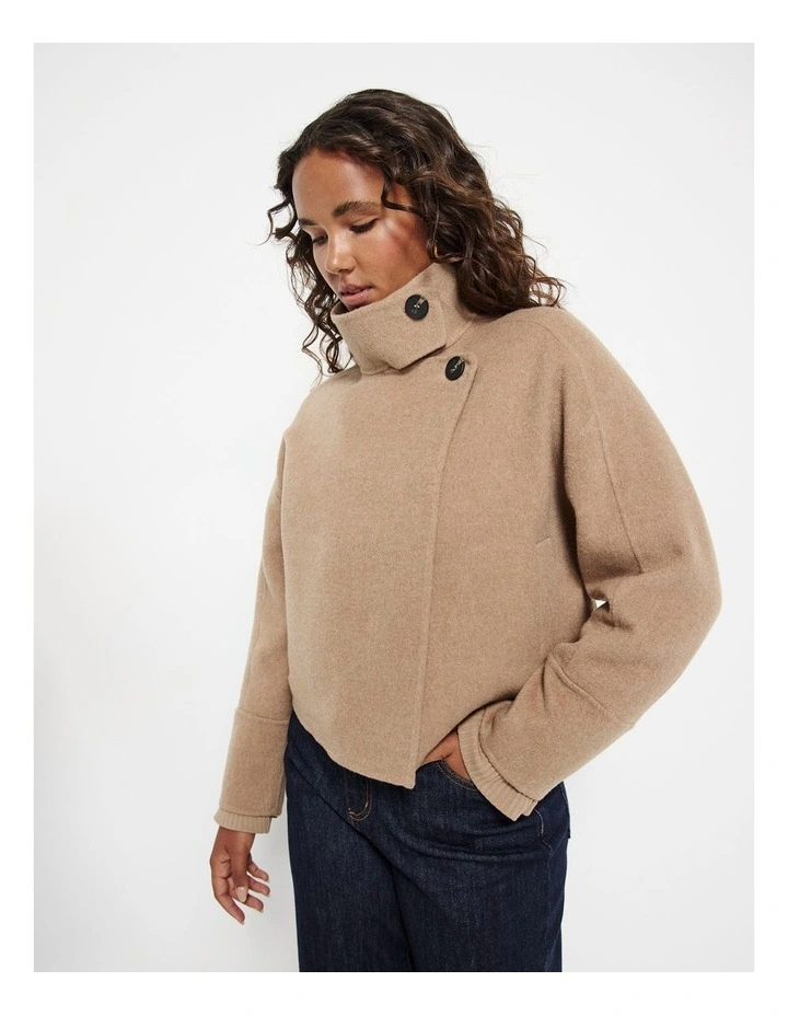Commonry Wool Blend Coat in Camel | MYER