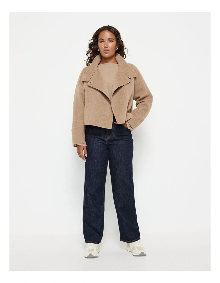 Commonry Wool Blend Coat In Camel | MYER