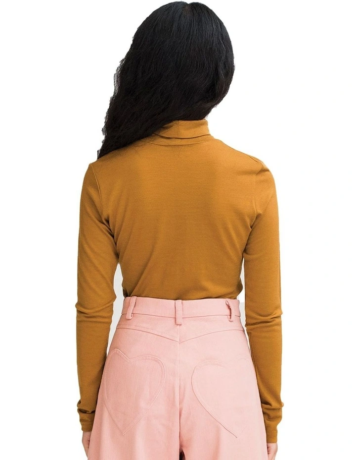 Emerge Merino Wool Skivvy in Mustard | MYER