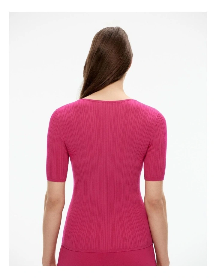 Witchery Variegated Rib Knit in Dahlia Pink | MYER