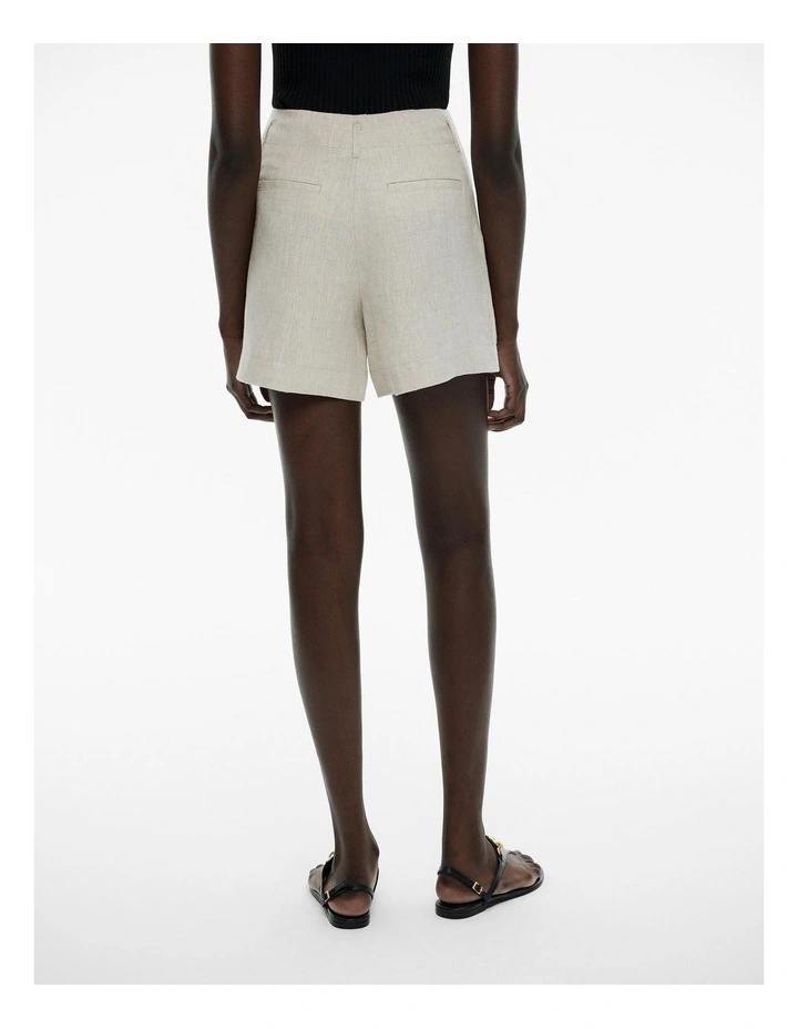 Witchery Yarn Dye Linen Shorts in Flax | MYER