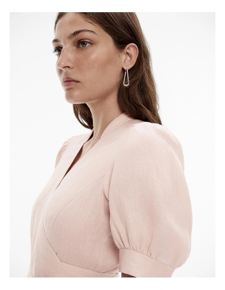 Witchery French Linen Wrap Midi Dress in Bloom | MYER