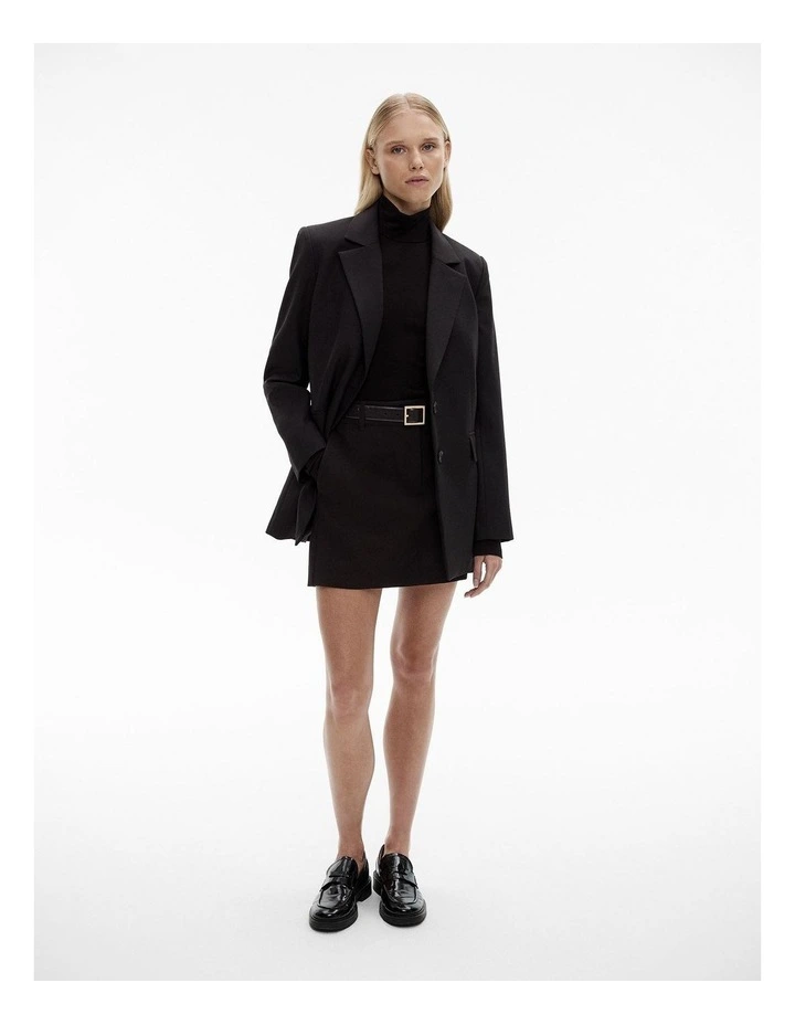 Witchery Wool Blend Single-breasted Boxy Blazer in Black | MYER