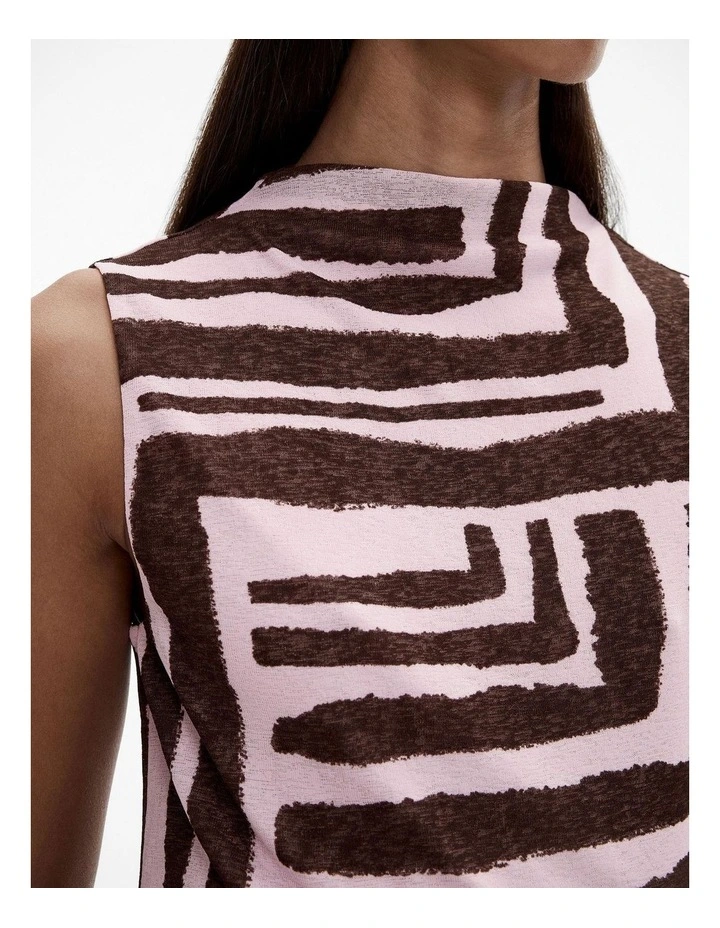 Witchery Column Mesh Top in Pink Punch | MYER