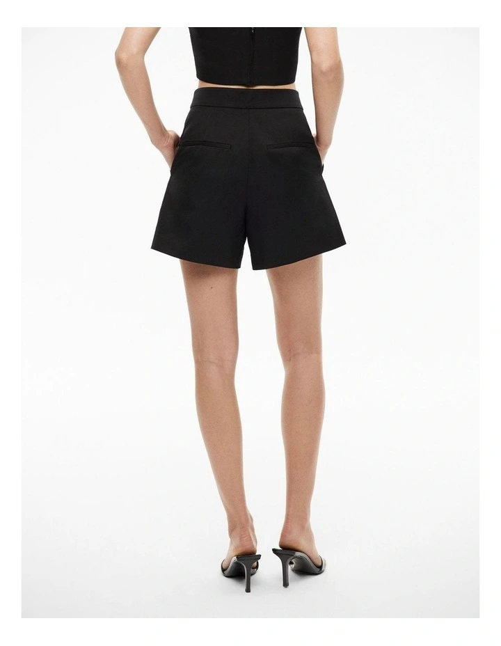 Witchery Waisted Pleat Short in Black | MYER