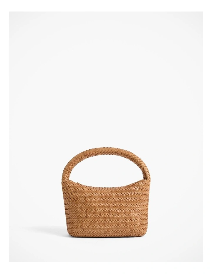 Witchery Lydia Mini Woven Bag in Camel | MYER