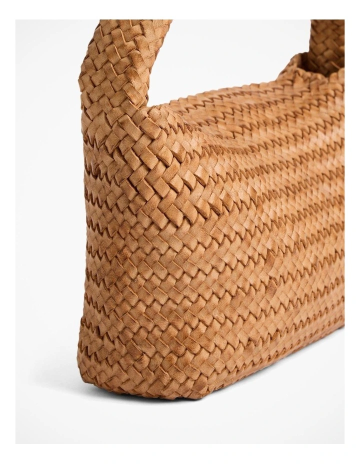 Witchery Lydia Mini Woven Bag in Camel | MYER