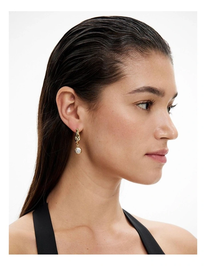 Witchery Eliza Crystal Hoop in Gold | MYER