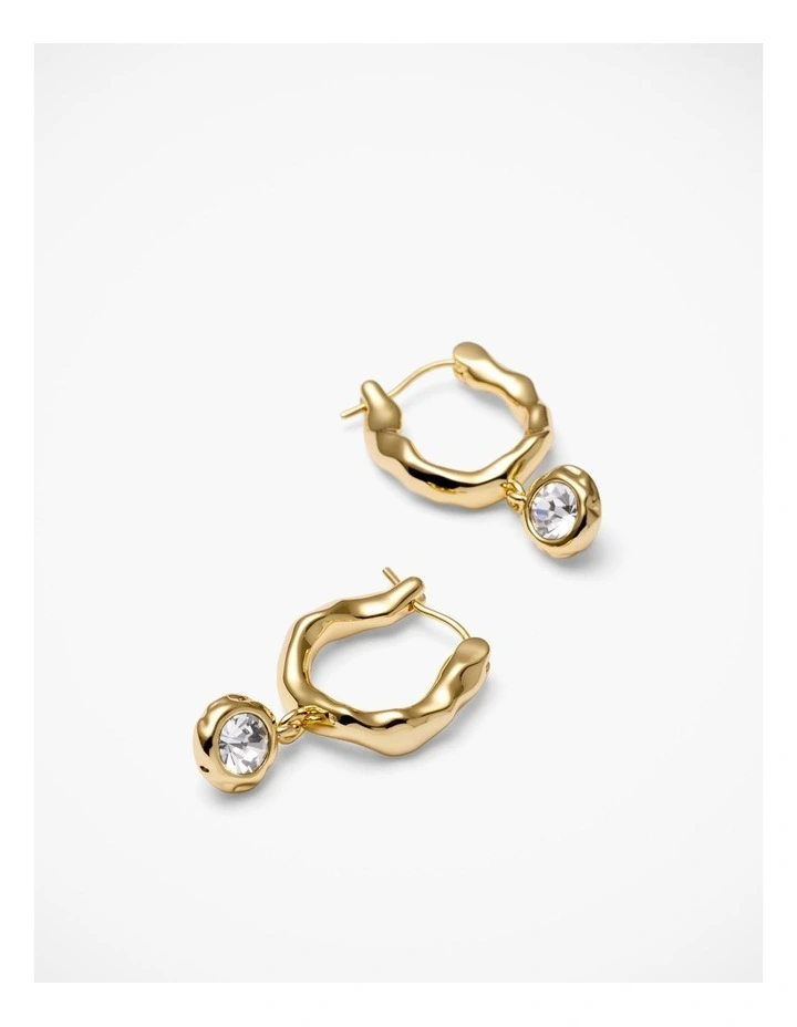 Witchery Eliza Crystal Hoop in Gold | MYER
