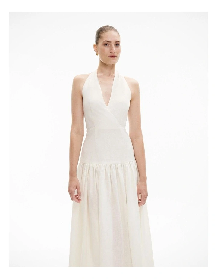 Witchery Halter Drop Waist Dress in Fresh White | MYER
