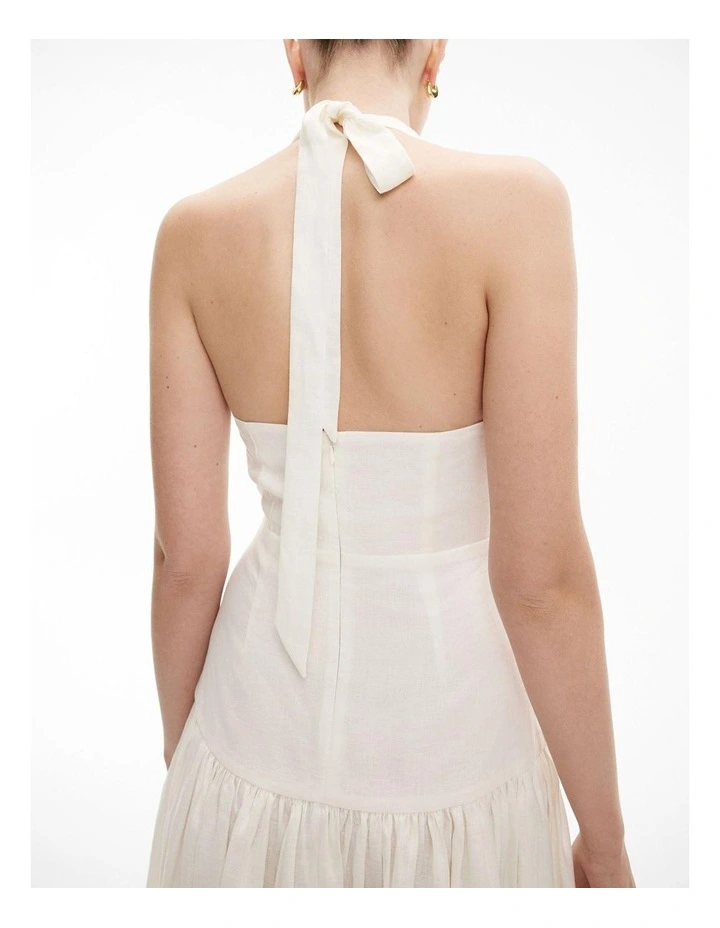 Witchery Halter Drop Waist Dress in Fresh White | MYER
