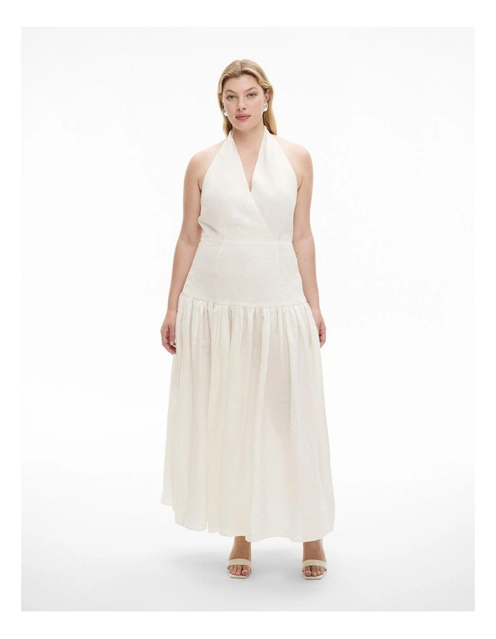 Witchery Halter Drop Waist Dress in Fresh White | MYER