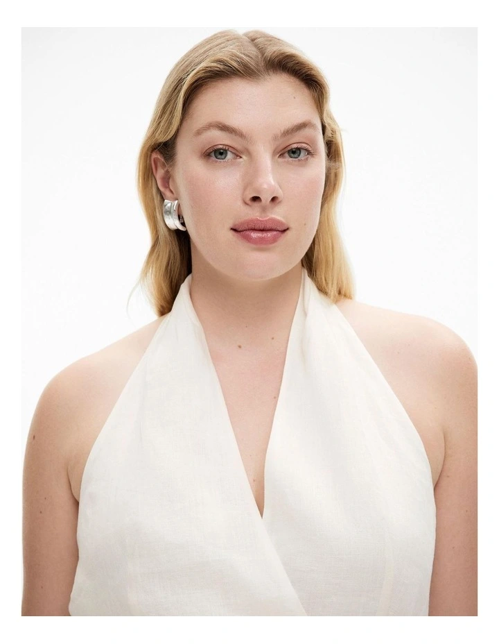 Witchery Halter Drop Waist Dress in Fresh White | MYER