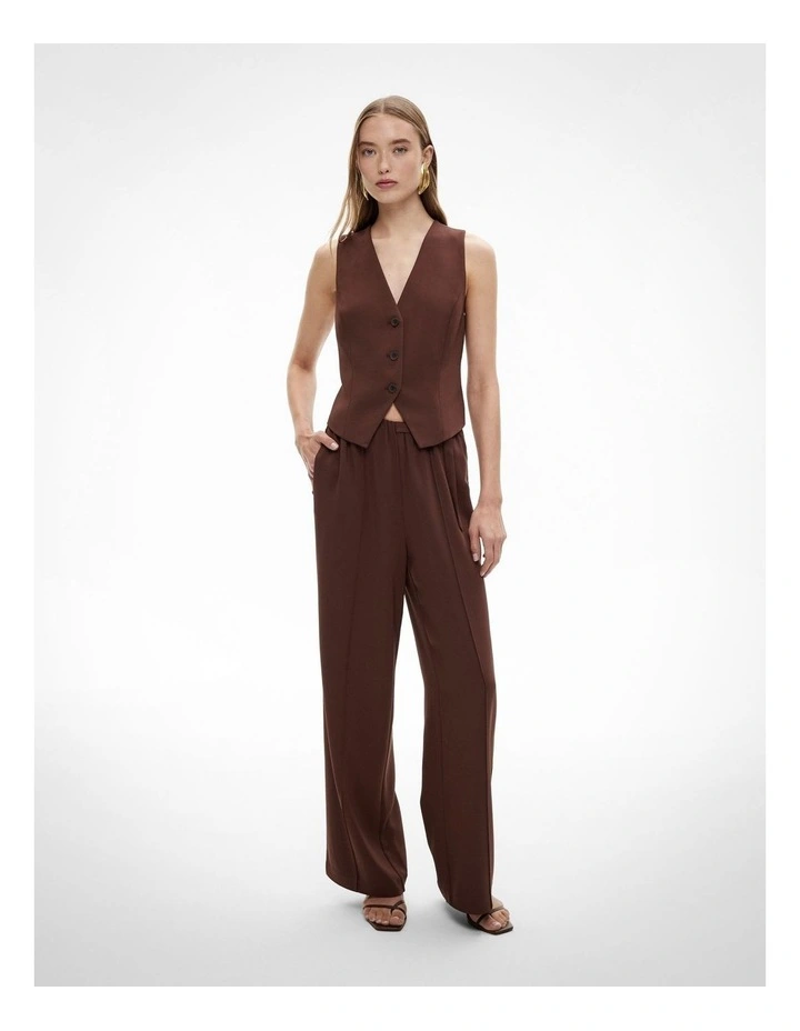 Witchery Belt Back Vest in Reef Brown | MYER