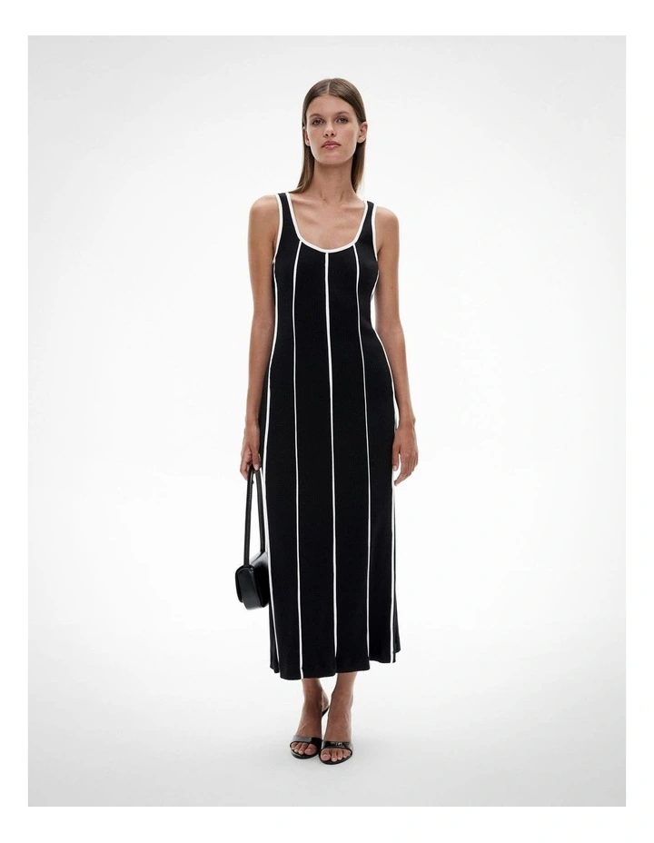 Witchery Contrast Bind Dress in Black | MYER