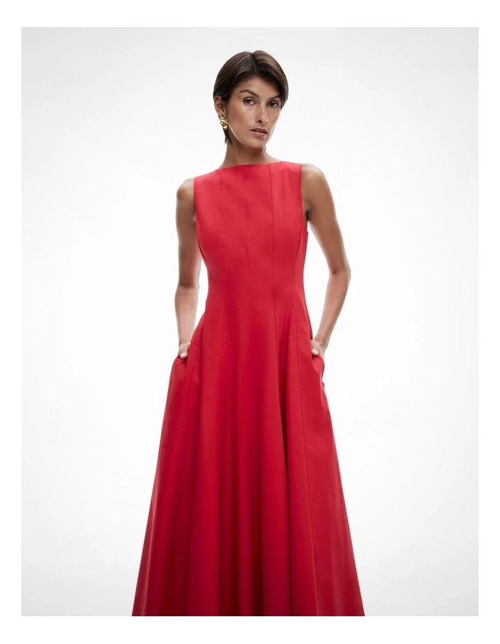 Witchery Panelled Midi Dress in Flame Red | MYER