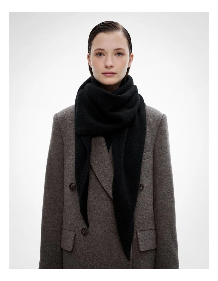 Witchery Cashmere Triangle Scarf in Black | MYER
