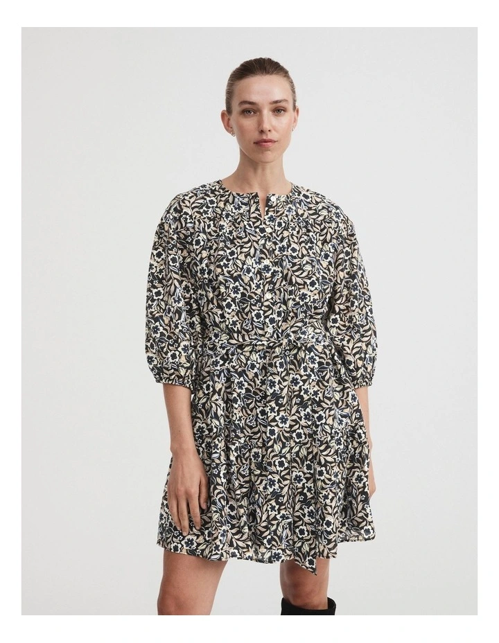 Witchery Midnight Floral Mini Dress in Black Floral | MYER