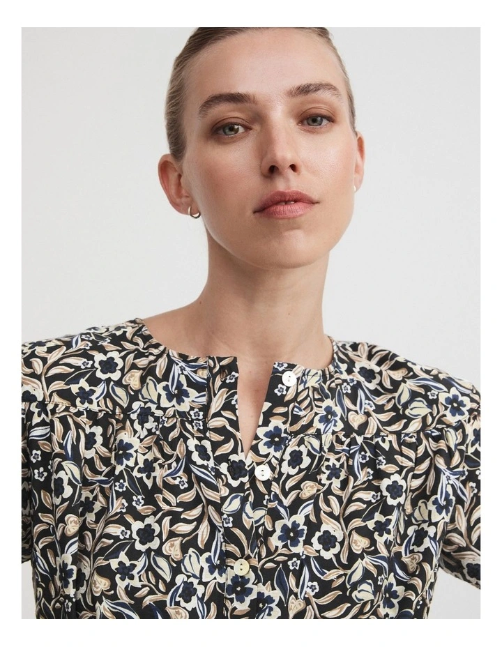 Witchery Midnight Floral Mini Dress in Black Floral | MYER