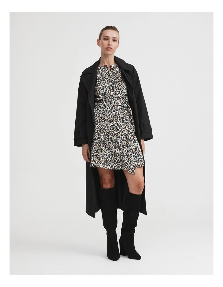 Witchery Midnight Floral Mini Dress in Black Floral | MYER