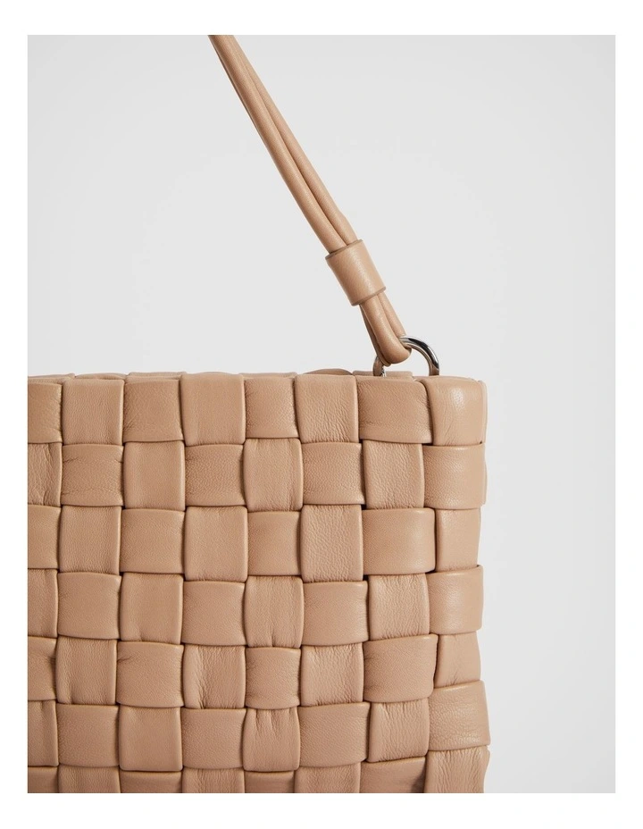 Witchery Woven Leather Sling in Acorn | MYER