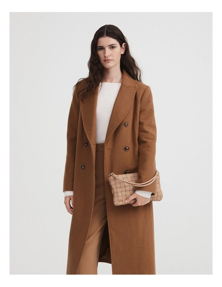 Witchery Woven Leather Sling in Acorn | MYER