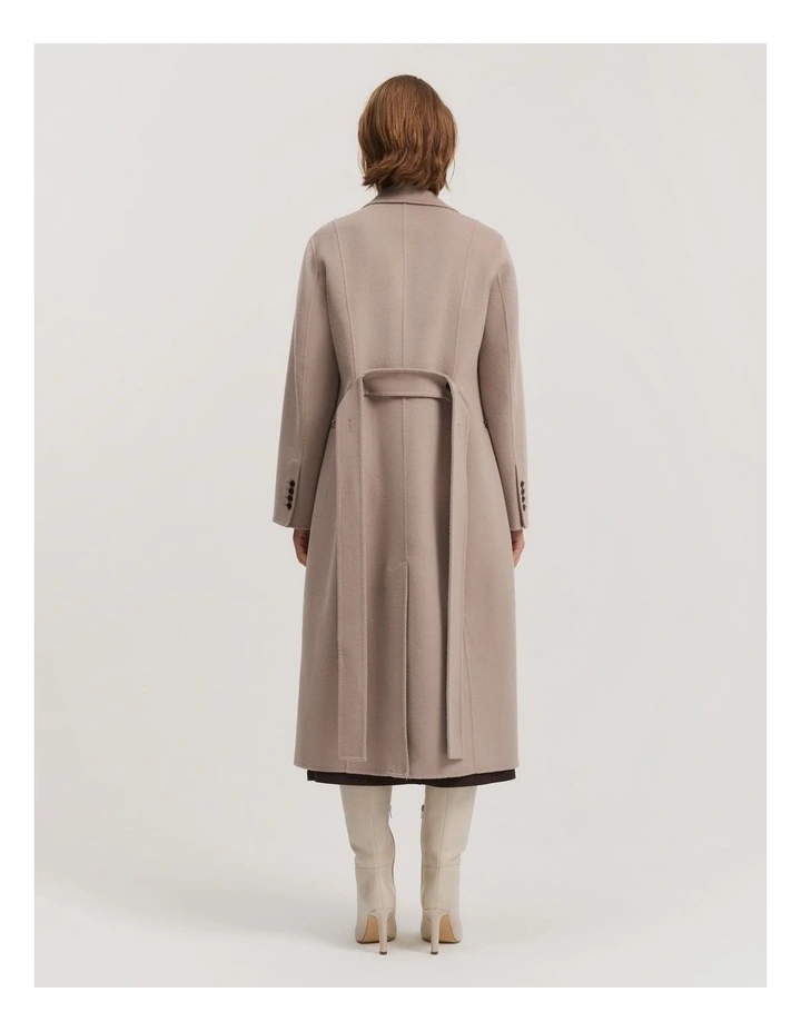 Country Road Single-breasted Soft Coat in Clay | MYER