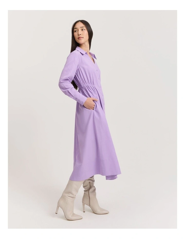 Country Road Elastic Waist Dress in Violet | MYER