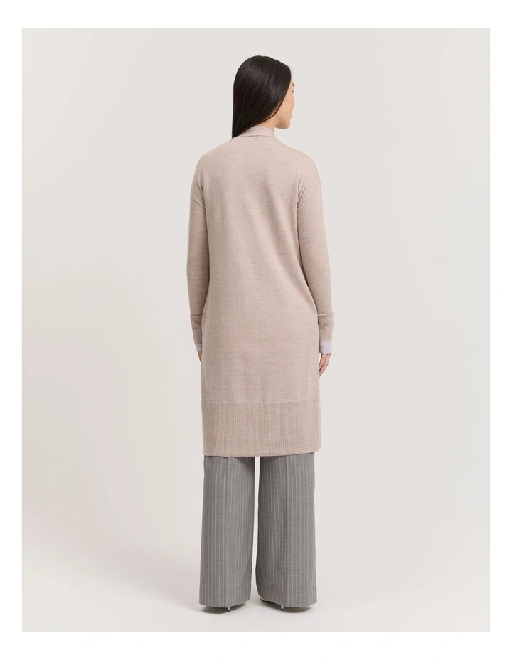 Country Road Verified Australian Merino Wool Cardigan in Fawn Marle | MYER