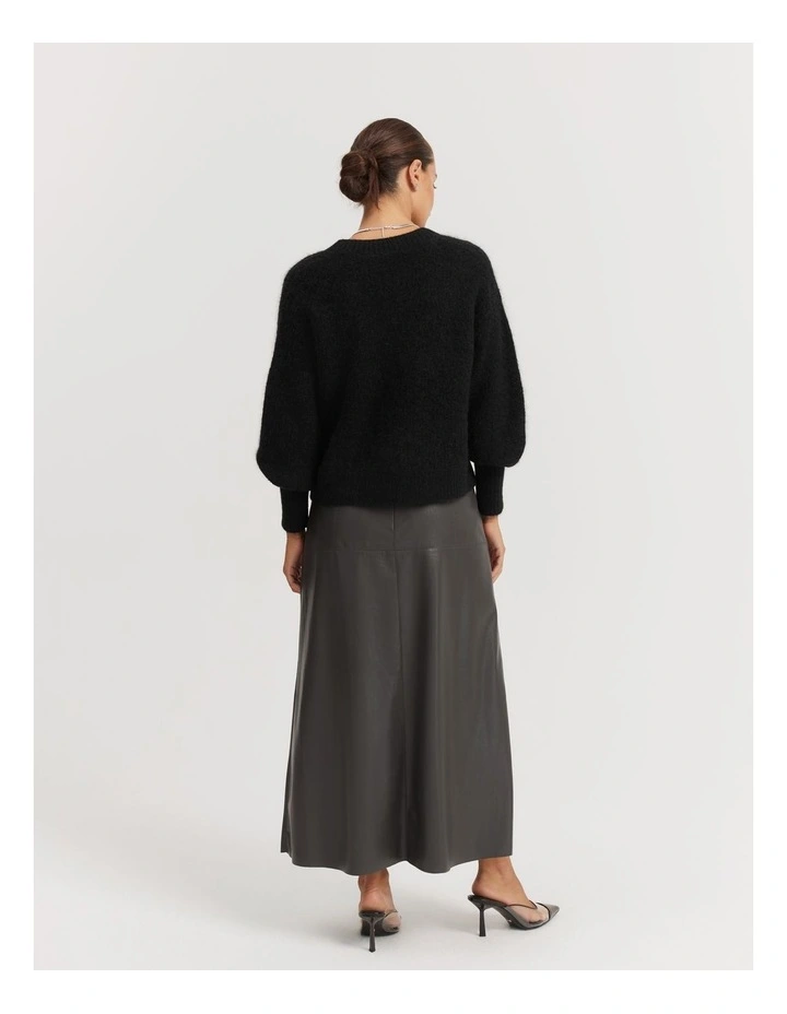 Country Road Brushed Crop Cardigan in Black | MYER