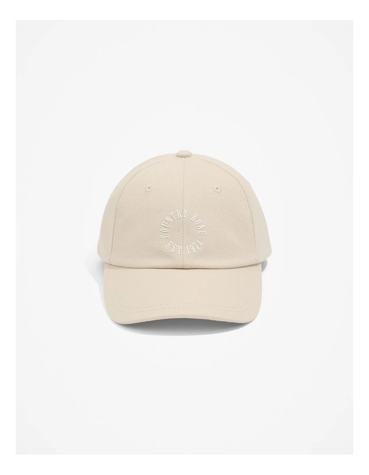 Country Road Australian Cotton Round Logo Cap in Sandstone | MYER
