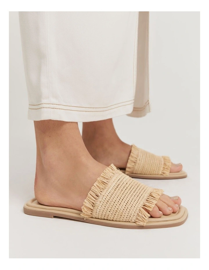 Country Road Jane Woven Slide in Natural | MYER