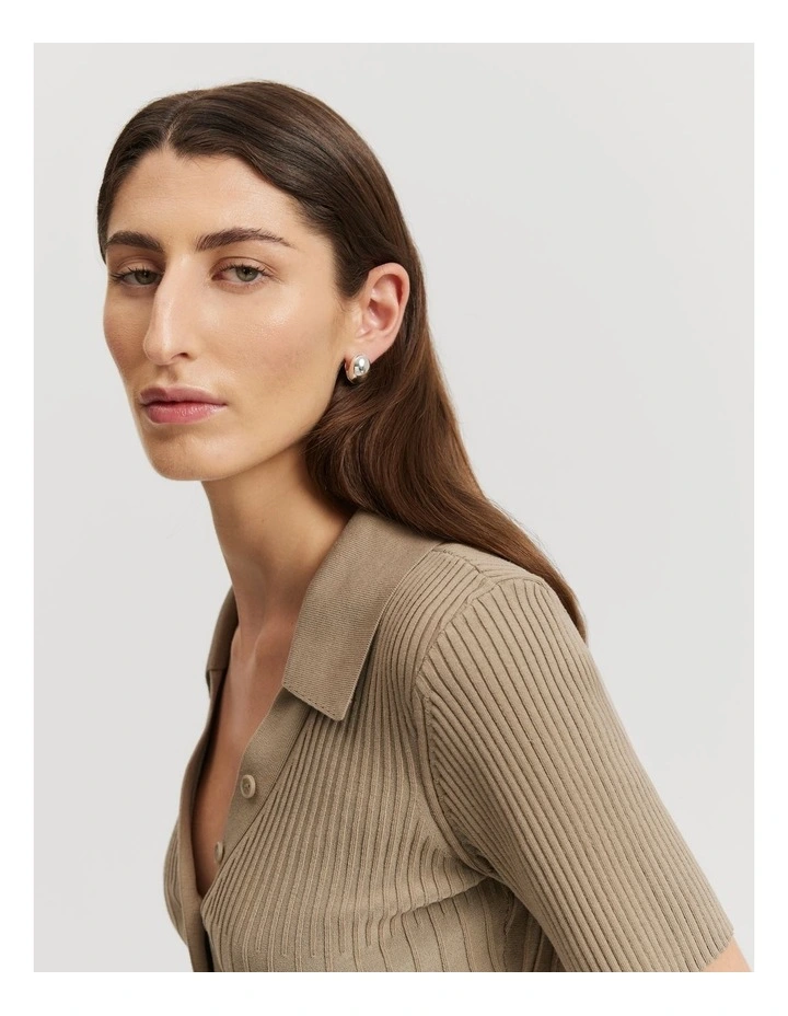 Country Road Variegated Rib Top in Sicilian Olive | MYER