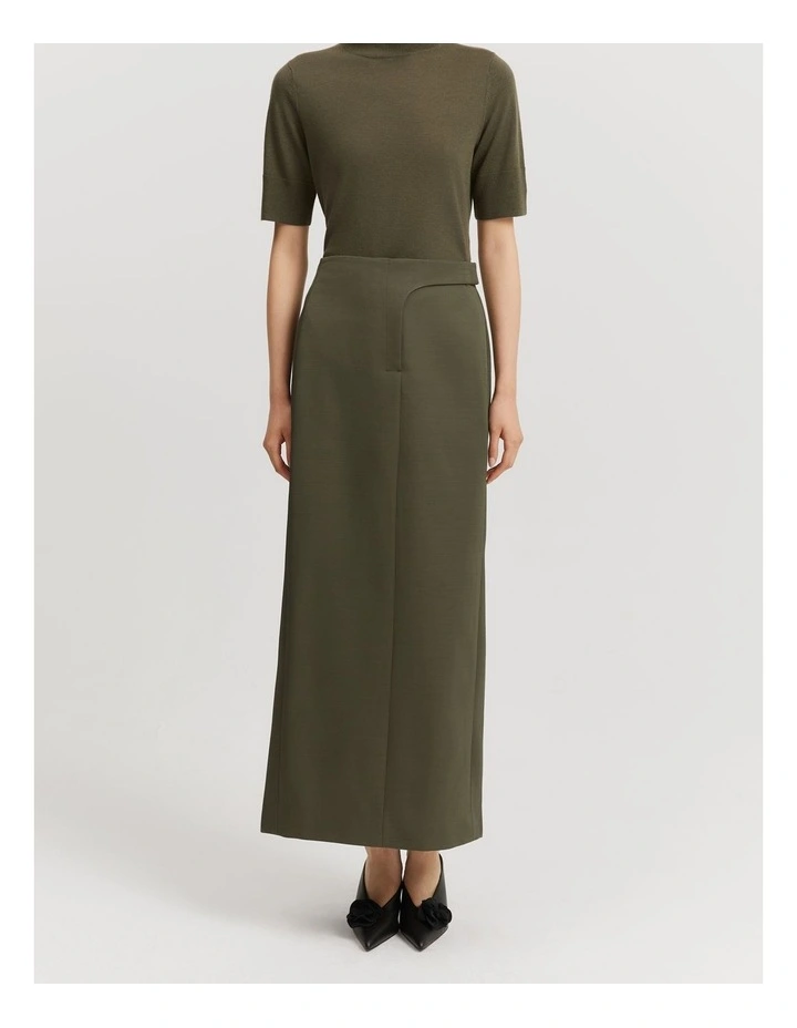 Country Road Panelled Column Skirt in Hunter Green | MYER