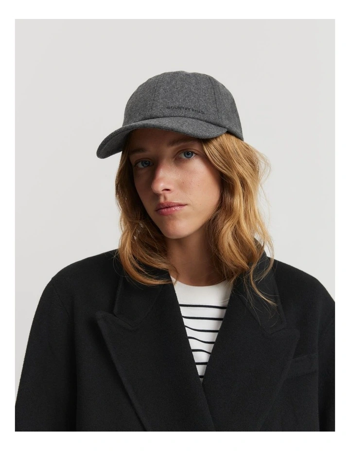 Country Road Felt Cap in Charcoal | MYER