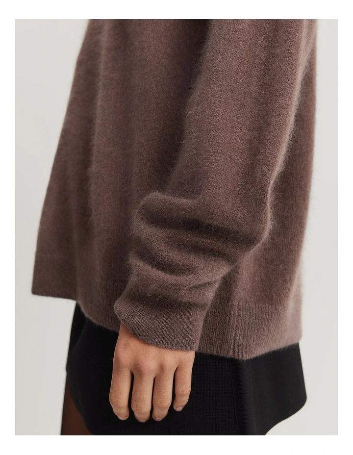 Country Road Gcs-certified Brushed Cashmere Polo in Truffle | MYER