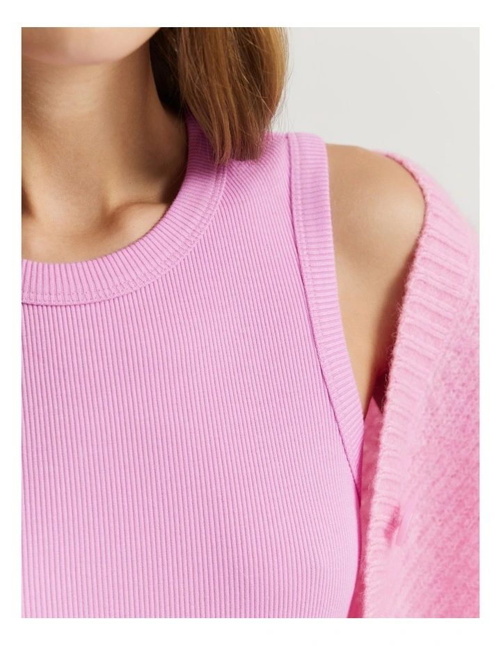 Country Road High Neck Rib Tank in Rosetta | MYER