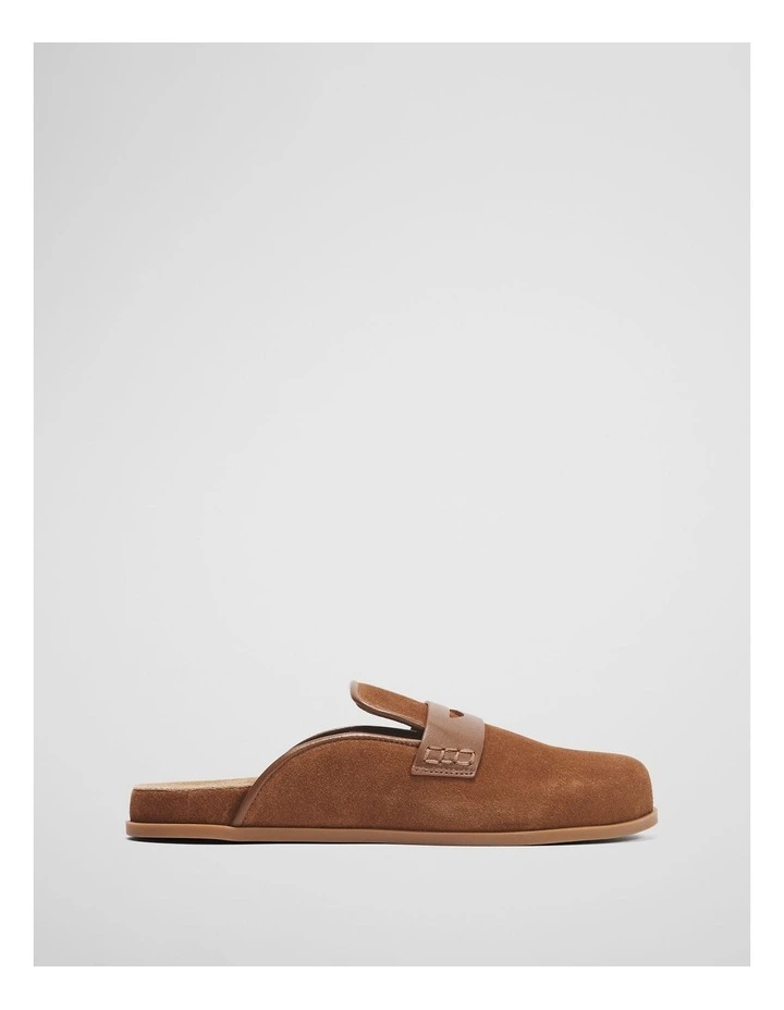 Country Road Lou Suede Mule in Chestnut | MYER