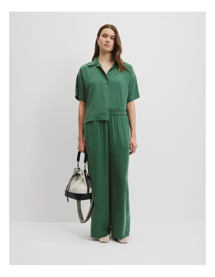 Country Road Pull-On Cupro Pant in Jungle | MYER