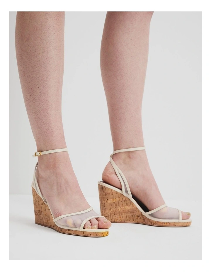 Country Road Poppy Wedge in Oyster | MYER